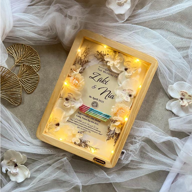 Jual Frame Mahar Pernikahan Akrilik Transparan Aster Mahar Acrylic Size ...