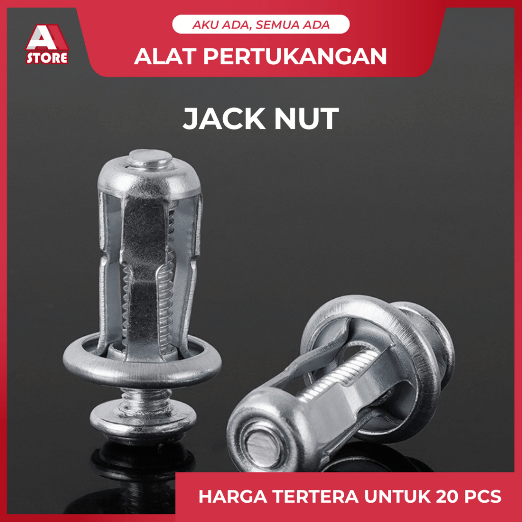 Jual Jack Nut Rivet Plat Metal Mur Baut Drat Sekrup Fisher Praktis Kuat ...