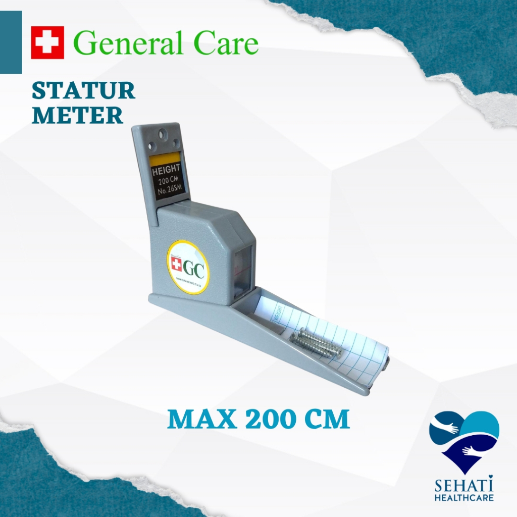 Jual General Care Staturemeter Microtoise Alat Bantu Pengukur Tinggi ...