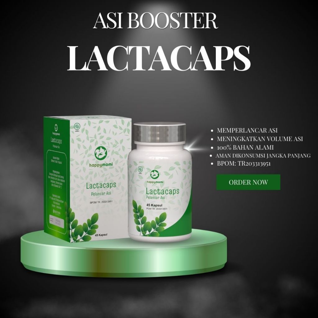 Jual Lactacaps Asi Booster Obat Memperlancar Asi Halal BPOM 45 Kapsul ...