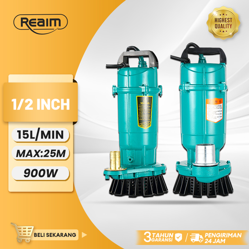 Jual REAIM Pompa Celup Air Kotor 900W - Sewage Pump Outlet 1/2 Inch ...