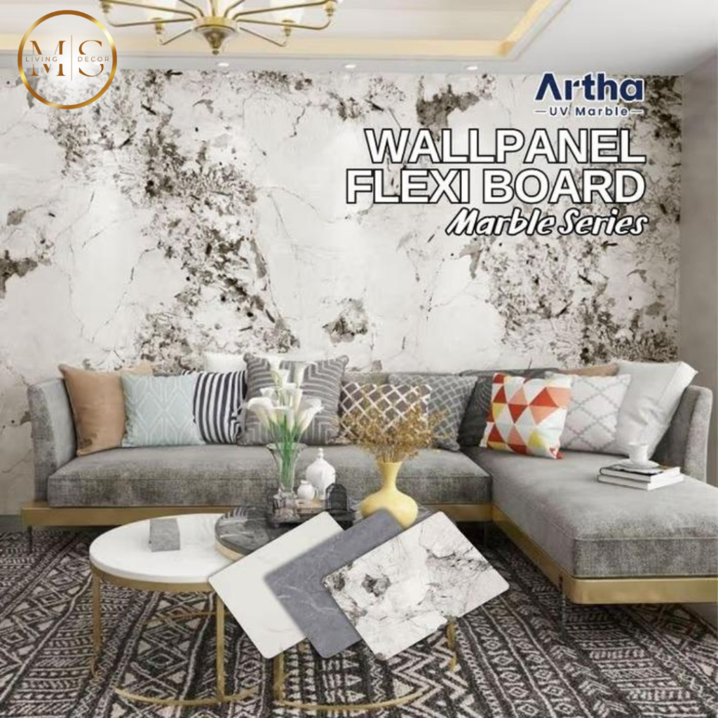 Jual Artha Flexi Board WPC Marmer | Marble Tebal 8 mm | Flexi Board ...