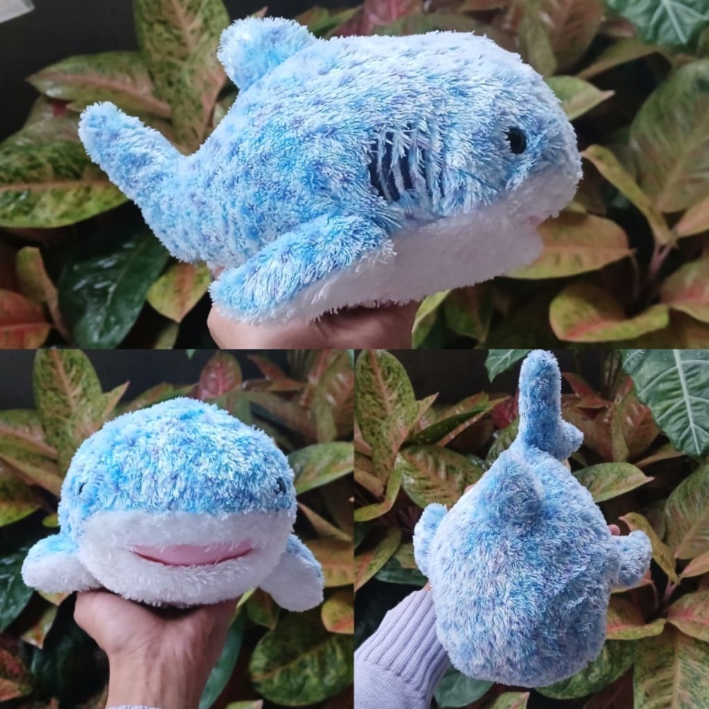 Jual Boneka HIU Paus Biru Senyum Bulu Halus Lembut/ Boneka Petanco ...