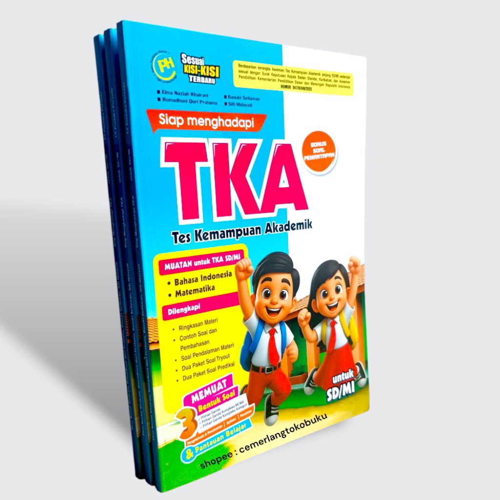Jual Buku Siap Menghadapi TKA SD 2026 Tes Kemampuan Akademik SD Pustaka ...