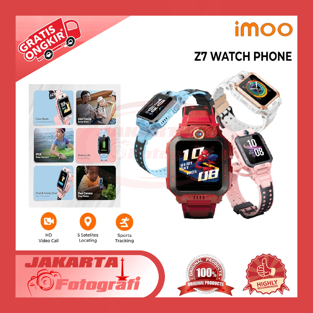 Jual IMOO Watch Phone Z7 Front & Rear Dual Camera With Flip-Structure ...