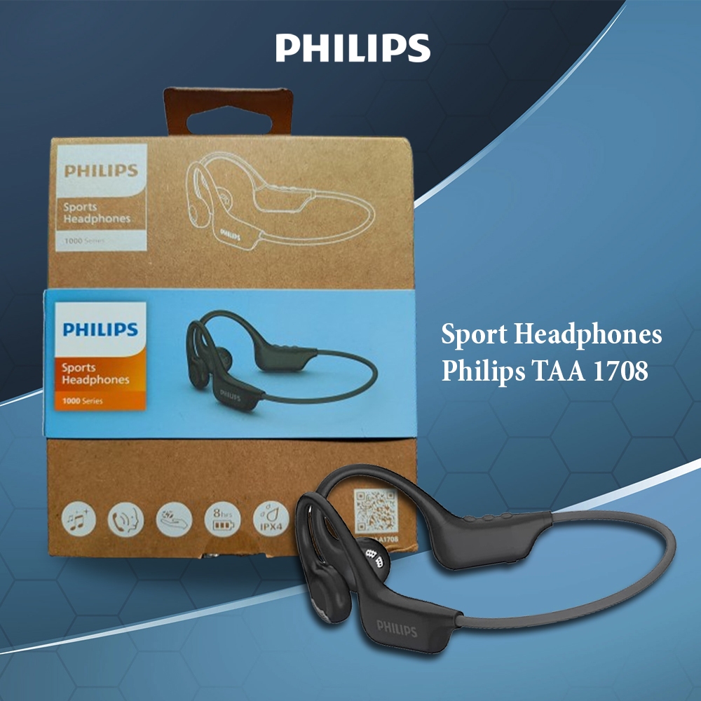 Jual Philips Wireless Sport Headphone TAA1708 - Black | Shopee Indonesia