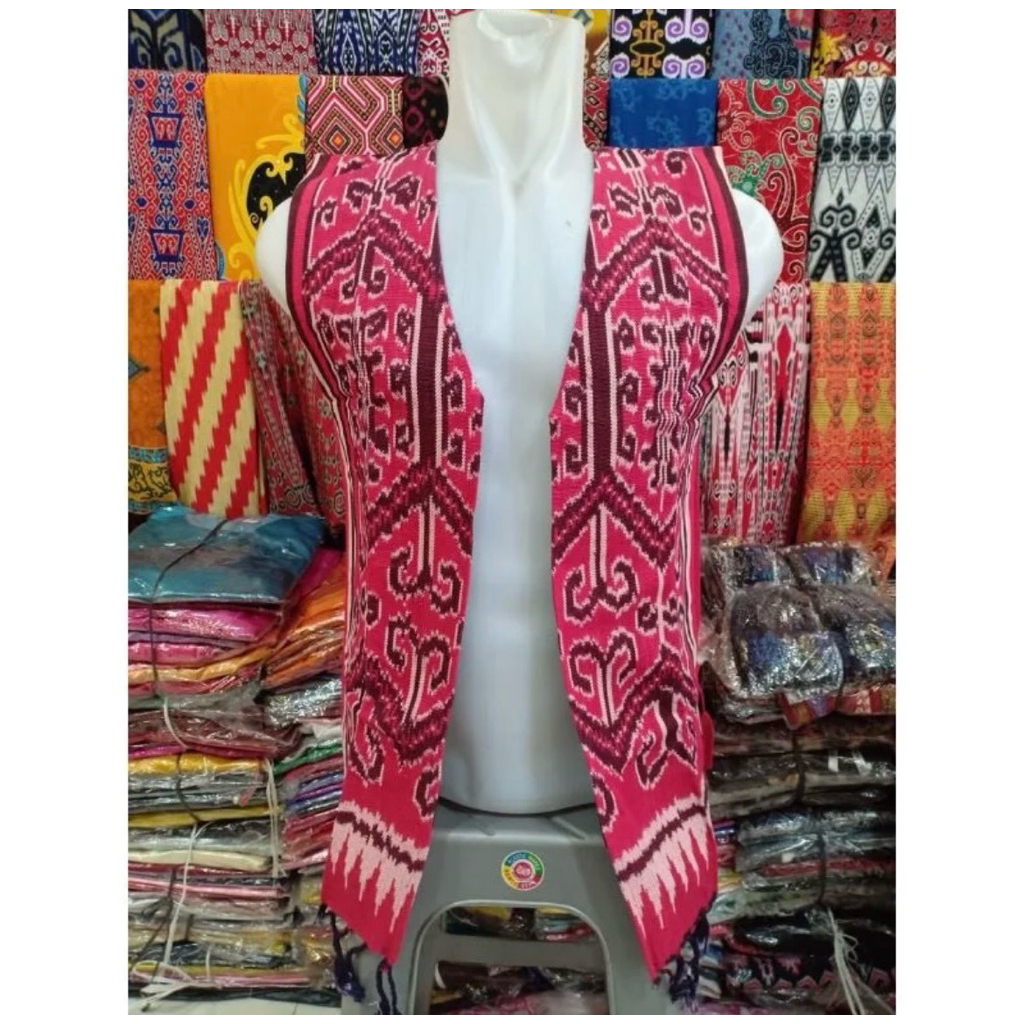 Jual Vest / Rompi Pua Kumbu / Rompi Sintang Kalimantan / Rompi Tenun ...