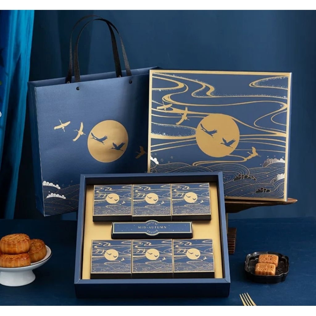 Jual Premium Super box Mooncake 100gr full metalik box mooncake sekat 6 ...
