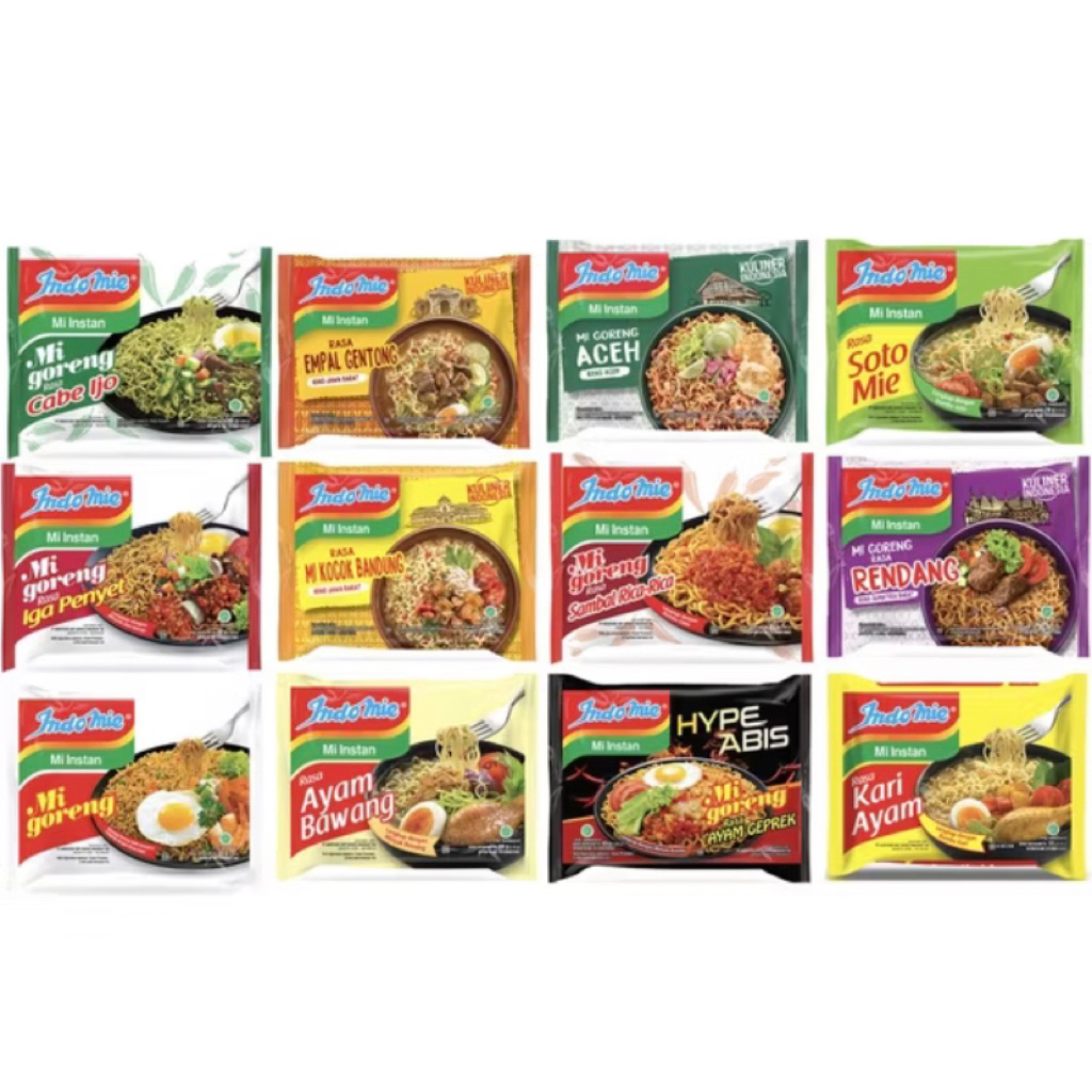 Jual INDOMIE ALL VARIANT 1 dus campur 2rasa | Shopee Indonesia