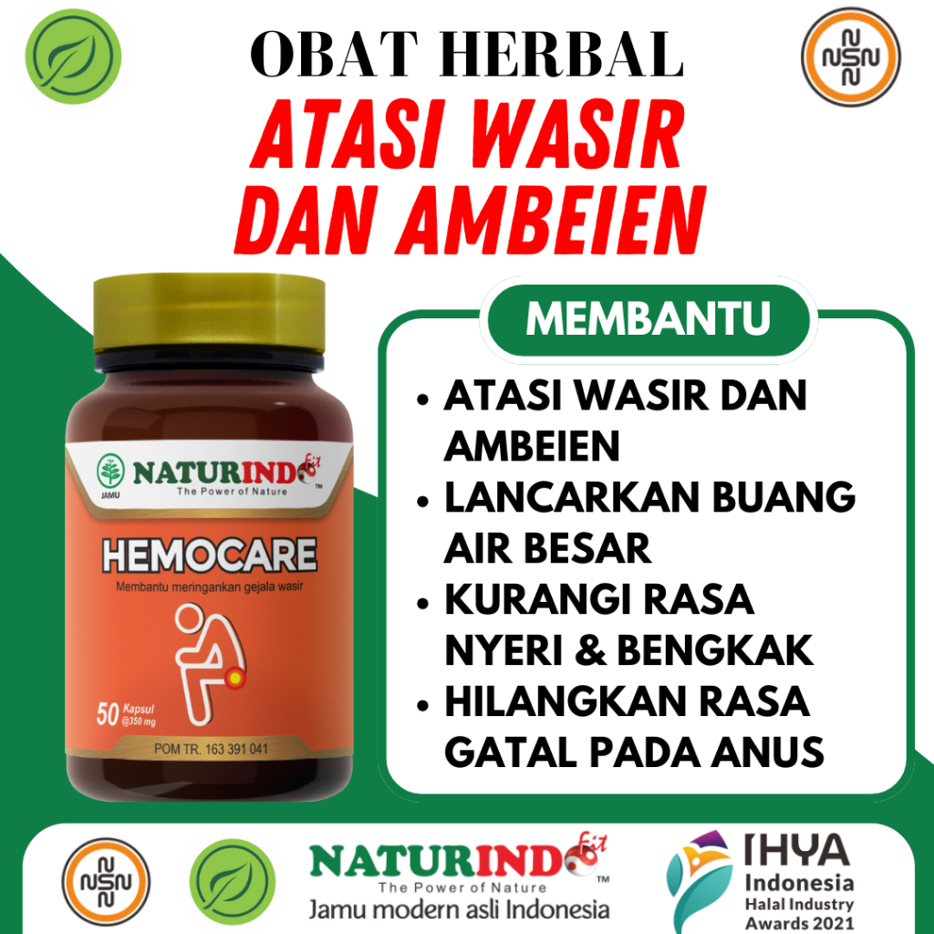 Jual HEMOCARE Obat Wasir Ambeien Ambeyen Ampuh Stadium 1-4 Susah BAB ...