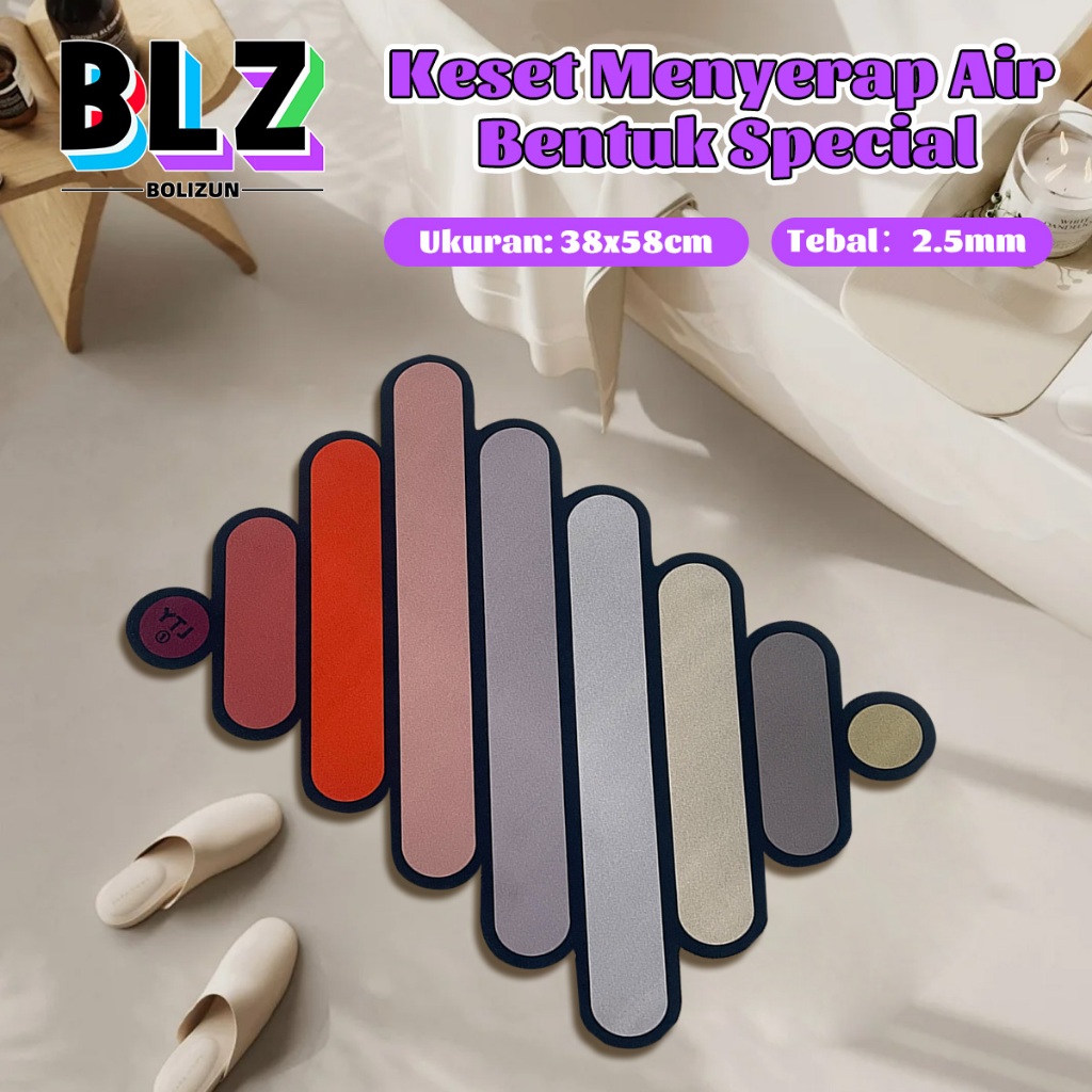 Jual BOLIZUN Keset Menyerap Air 38x58cm Bentuk Special Bentuk Spiral ...