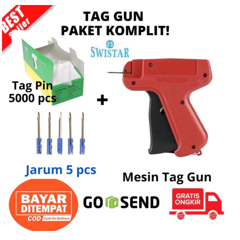 Jual Kombo Tag Gun Laundry + Refill Tag Pin | Shopee Indonesia