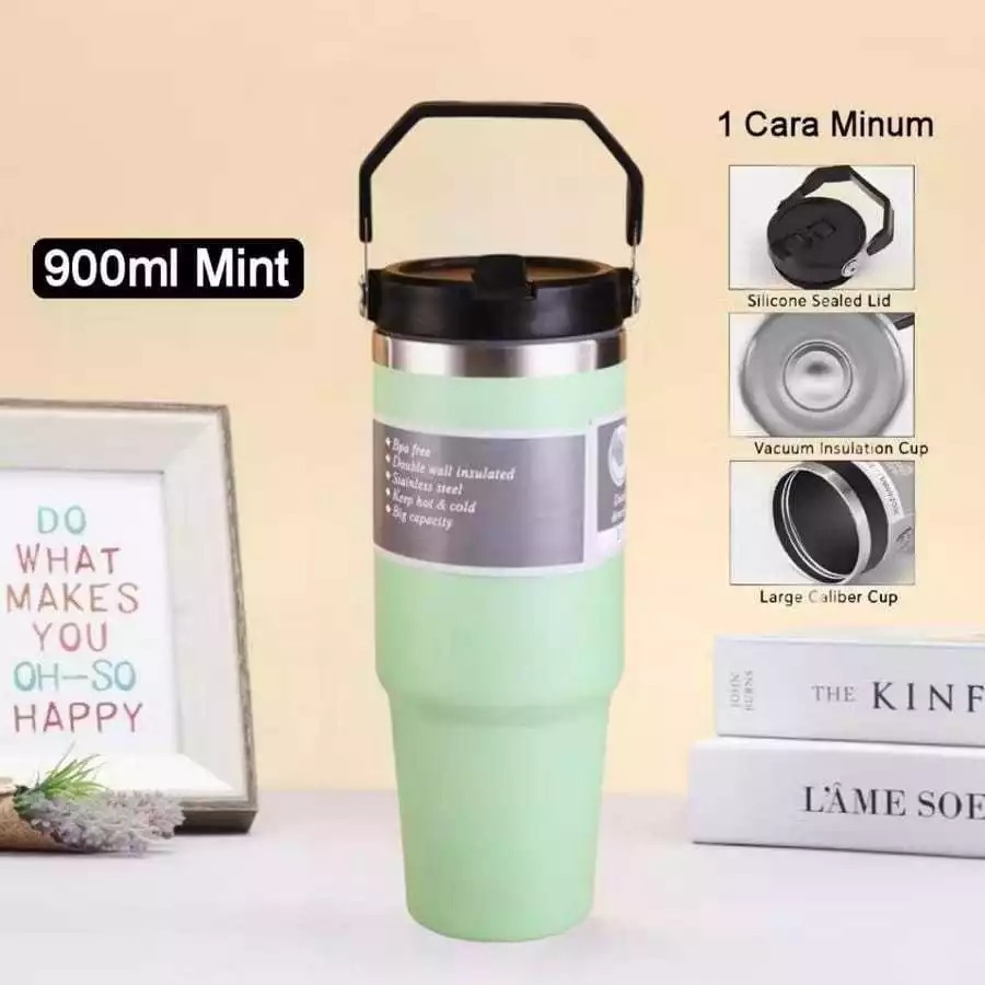 Jual BELLA | 900ML TERMOS MUG 900 ML HANDLE STAINLESS STEEL SUS304 ...