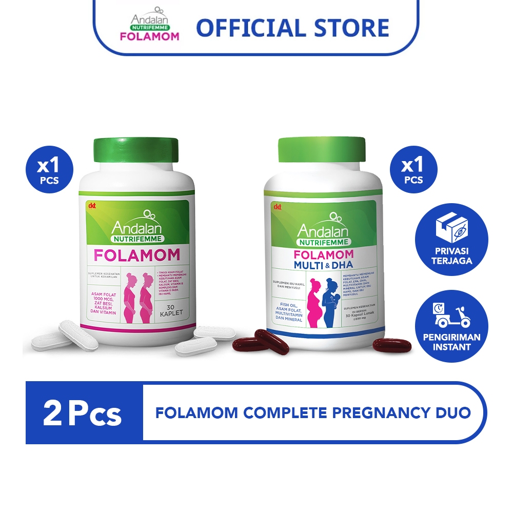 Jual Andalan Nutrifemme Folamom Complete Pregnancy Duo - Folamom dan ...
