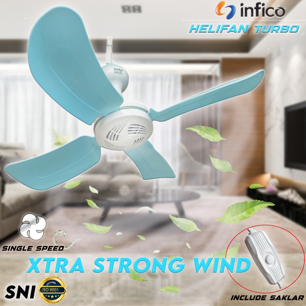 Jual Kipas Angin Gantung infico Helifan 4 Baling - Baling 15 WATT LOW ...