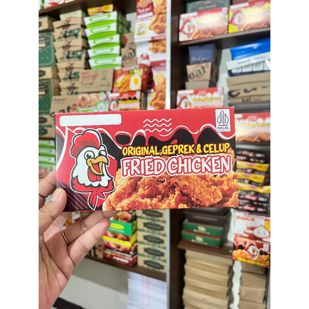 Jual (ecer)Dus M celup Hitam/dus yam celup/box kfc/box friedchicken ...
