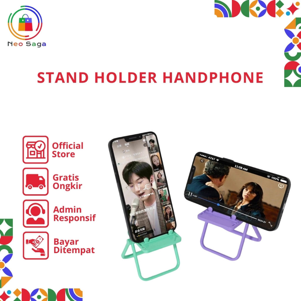 Jual Stand Holder HP Kursi Lipat Mini Folding Chair Macaron | Shopee ...
