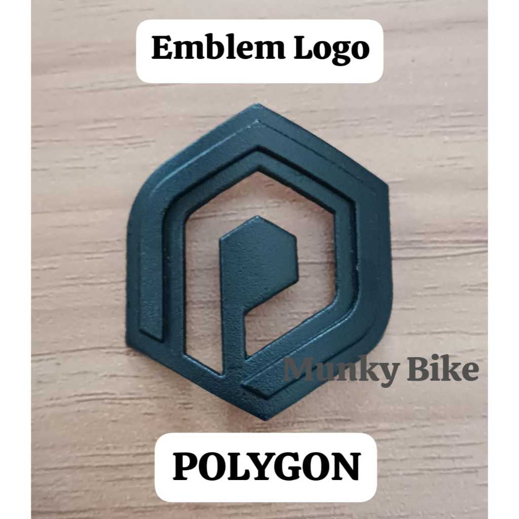 Jual Polygon Emblem Logo Depan Sepeda Polygon Head Badge Bikes | Shopee ...