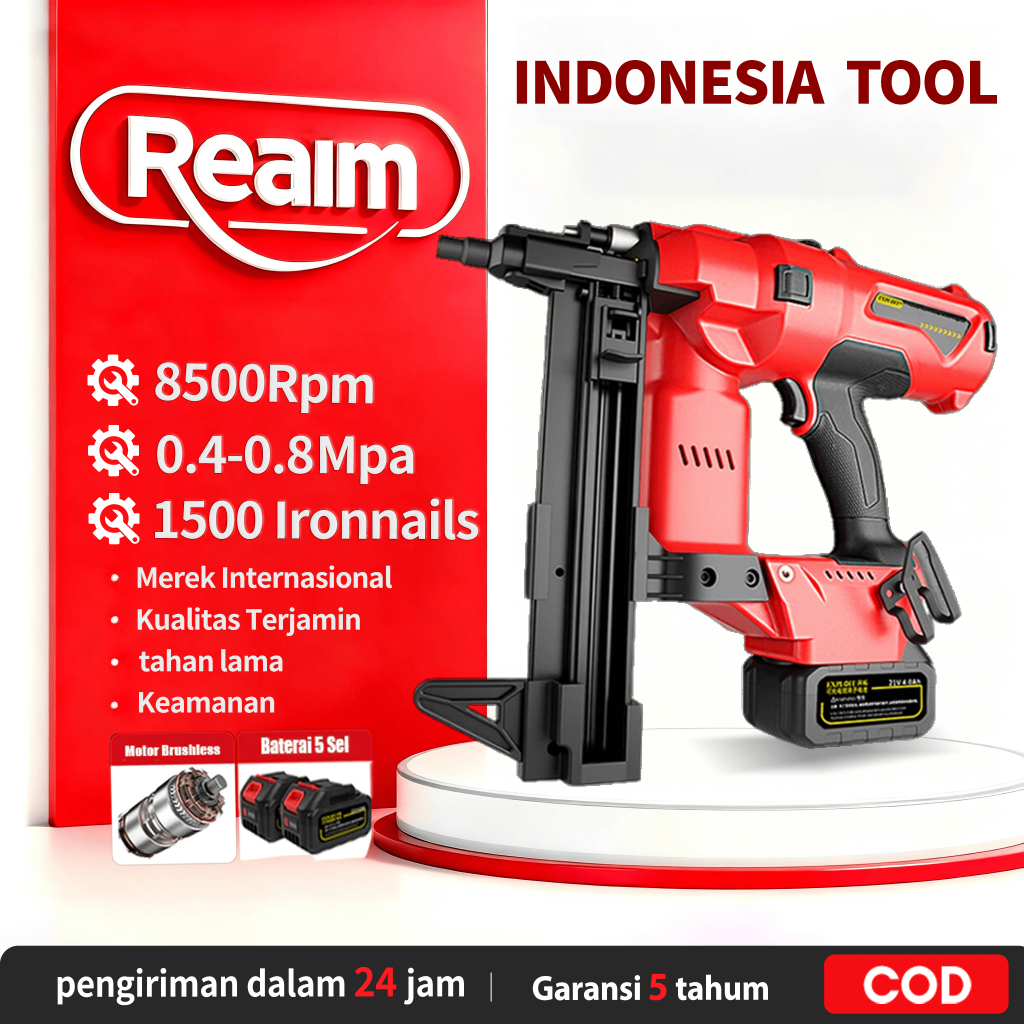 Jual Reaim Mesin paku tembak Pneumatic Nailer Gun Tracker Air Nail Gun ...