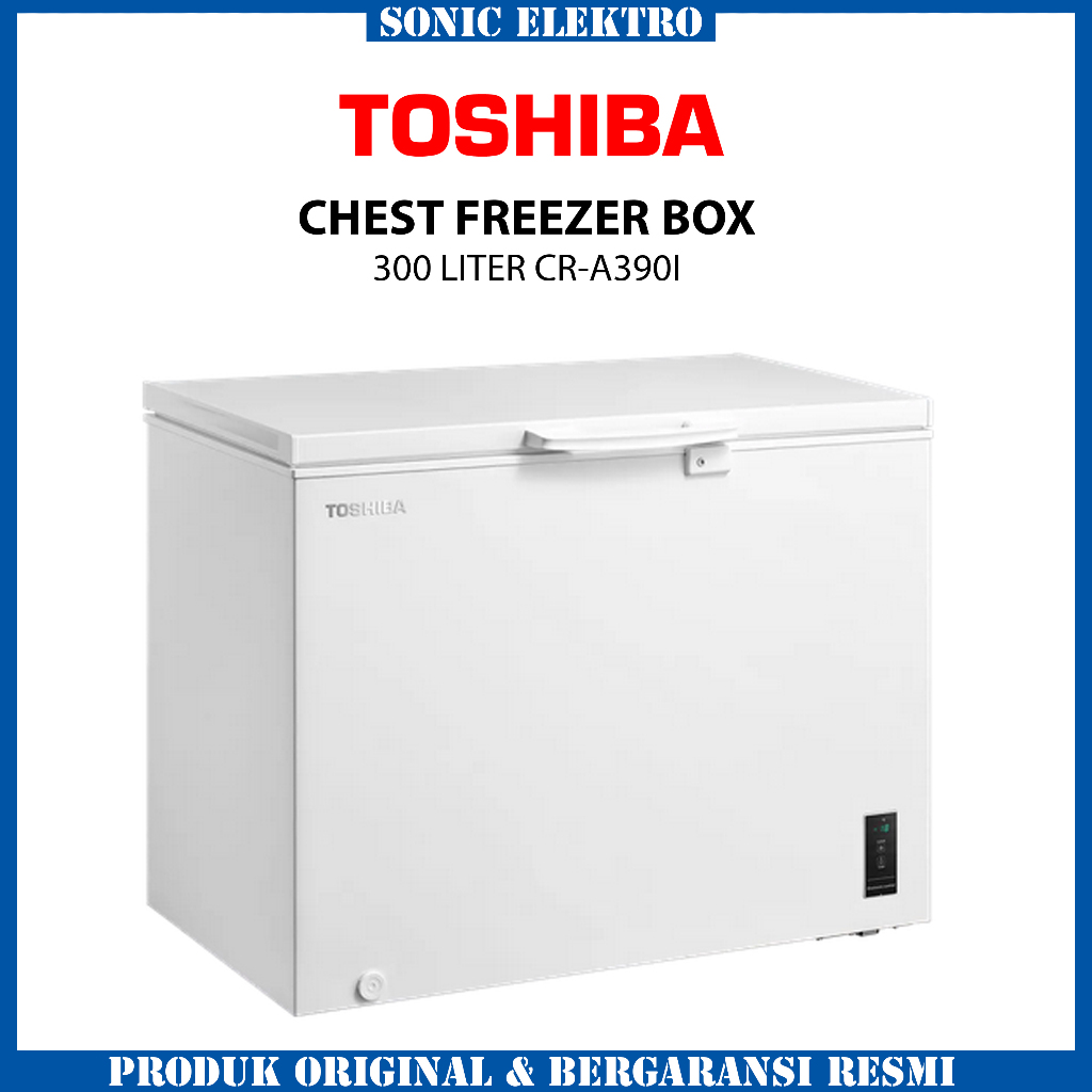 Jual TOSHIBA Chest Freezer Box 300 Liter CR-A390I Dinding Fiber dan Ada ...