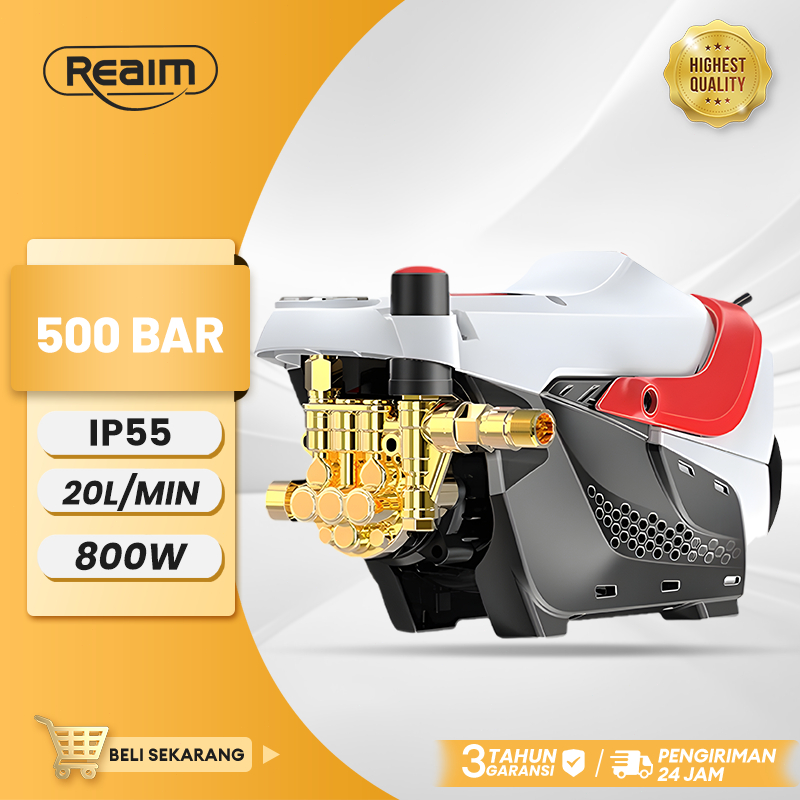 Jual REAIM Jet Cleaner 800W 500Bar Semprotan Cuci Motor Mesin Cuci ...