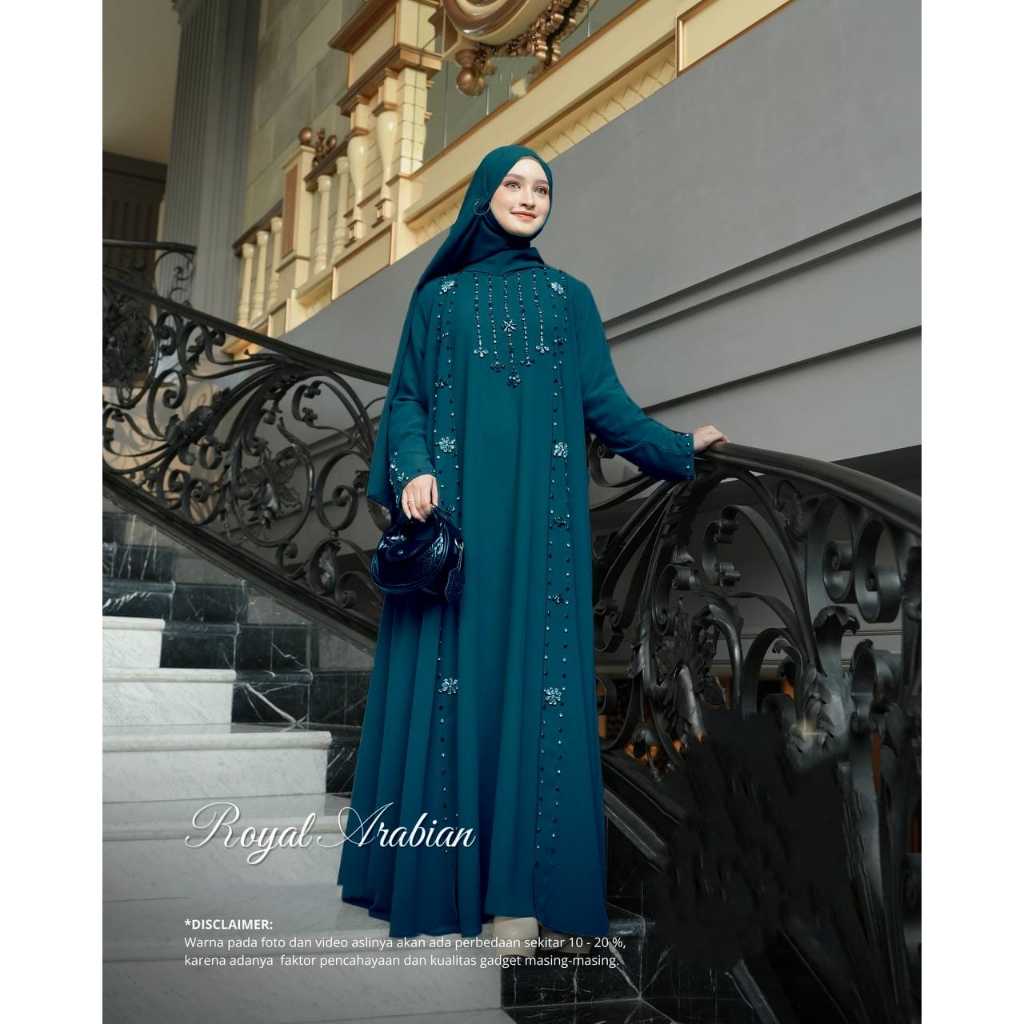 Jual Abaya Dress Arabian 2 Layer Model Terbaru 2025 Matt Ceruty Babydol ...