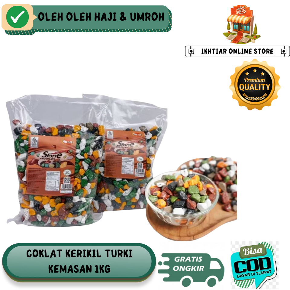 Jual FLASH SALE COKLAT KERIKIL ARAB 1KG MR SIF I COKELAT TURKI I COKLAT ...