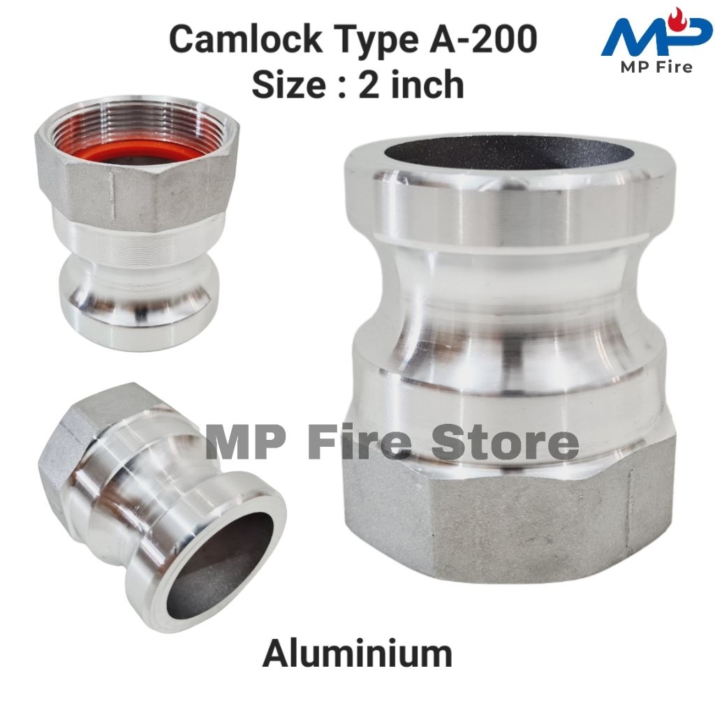 Jual COUPLING MALE CAMLOCK ALUMINIUM TYPE A200 2 inch A 200 x DRAT ...
