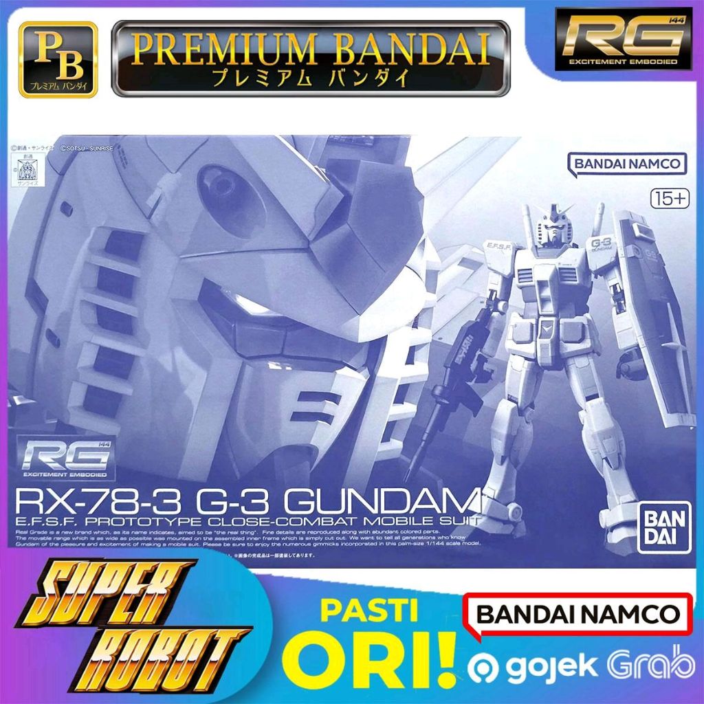 Jual BANDAI RG RX-78-3 G-3 Gundam G3 Color - P-BANDAI Limited | Shopee ...