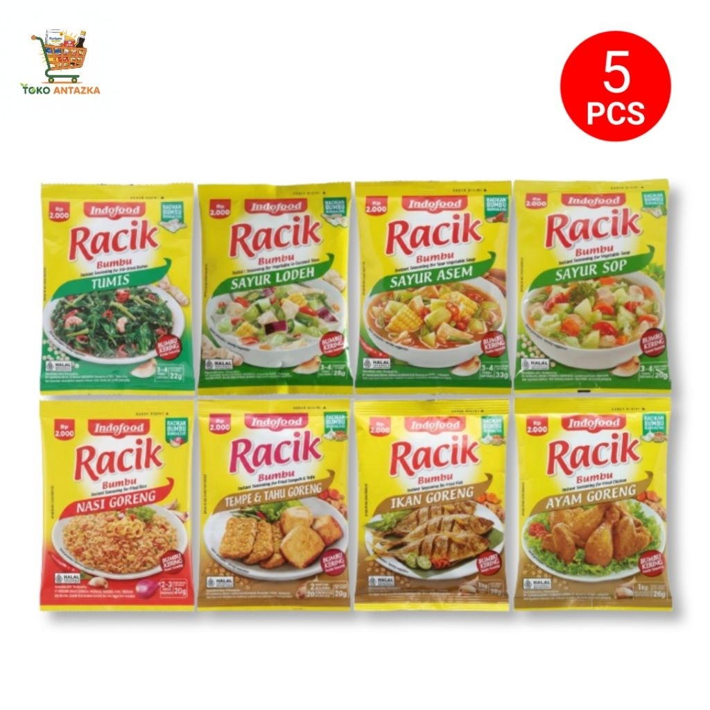 Jual Indofood Racik Bumbu Kering Sachet Renceng Semua Varian 5 PCS ...