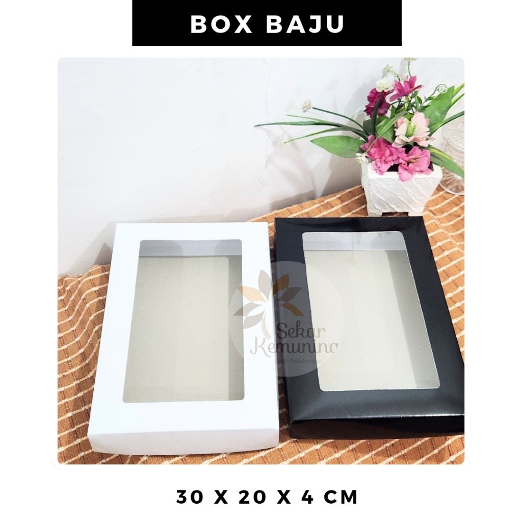 Jual Box Baju / Batik / Packaging Baju / Kaos (30 x 20 x 4 cm) | Shopee ...
