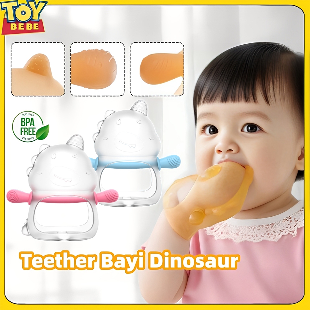 Jual TOYBEBE Teether Bayi BPA Free / Mainan Gigitan Bayi Silikon ...