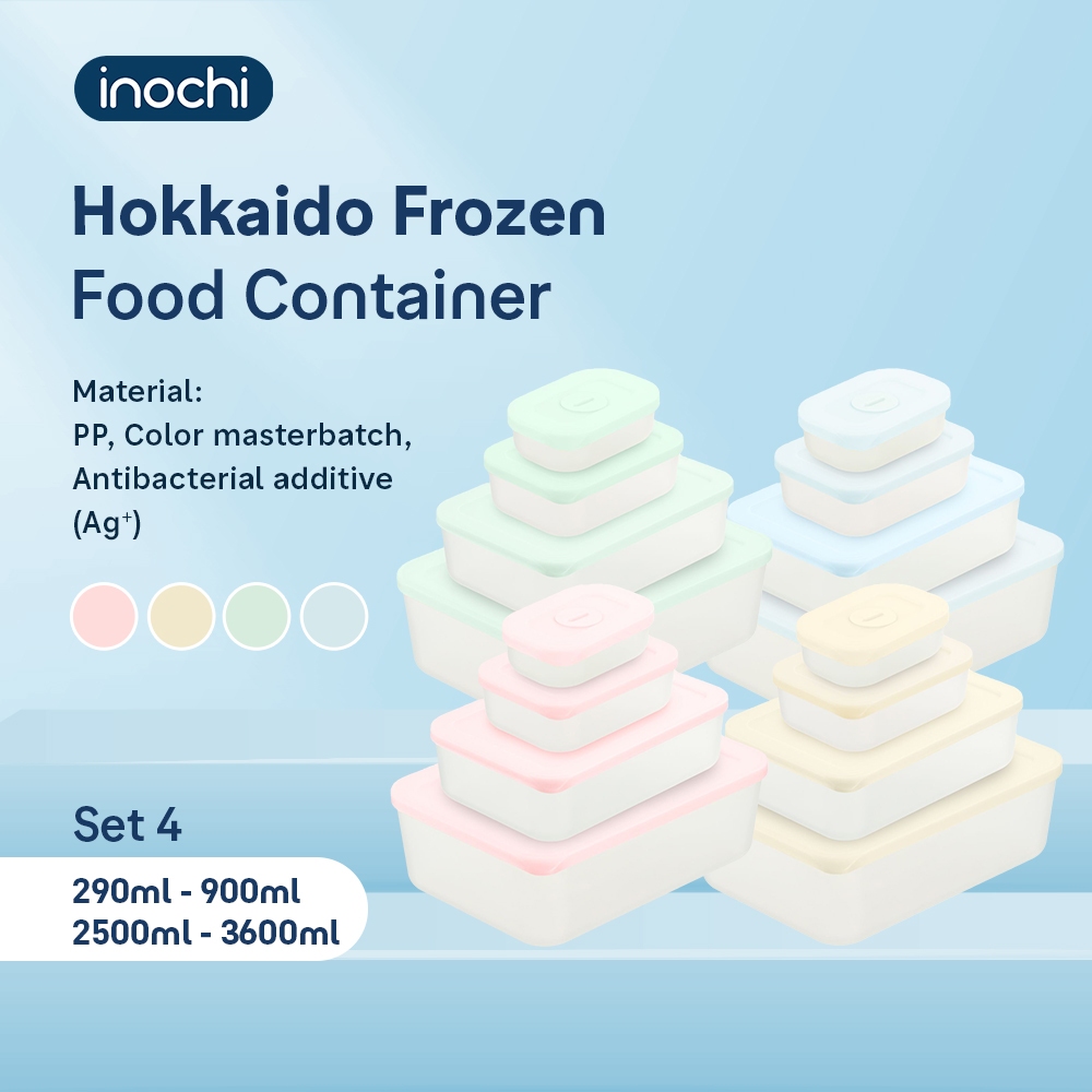 Jual Inochi Set 04 Hokkaido frozen food container 290ml - 900ml ...
