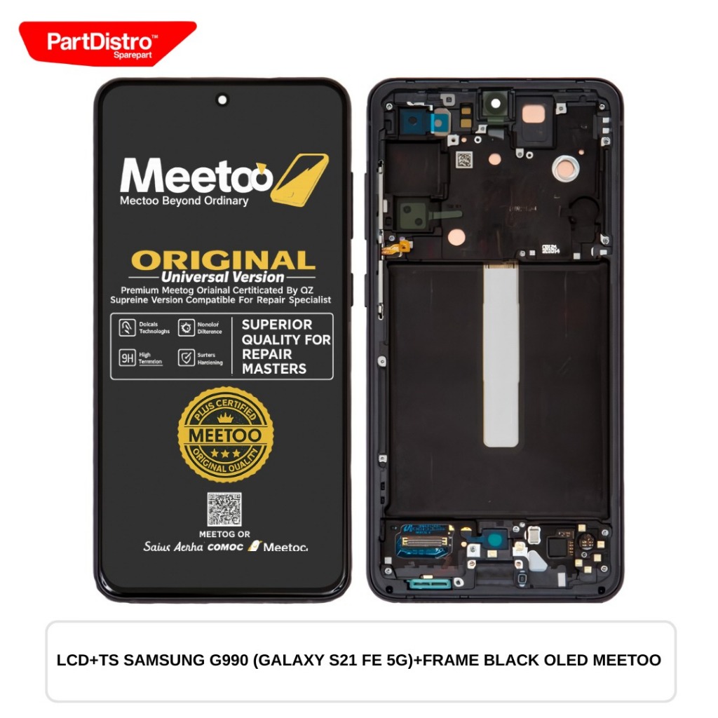 Jual LCD + TS SAMSUNG G990 (GALAXY S21 FE 5G)+FRAME BLACK OLED MEETOO ...