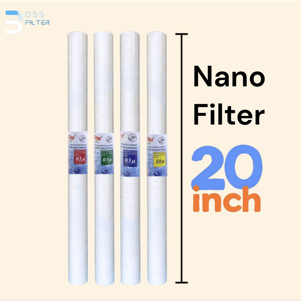 Jual Nano Filter 20 Inch / Spun Filter air Nano 20 inch | Shopee Indonesia