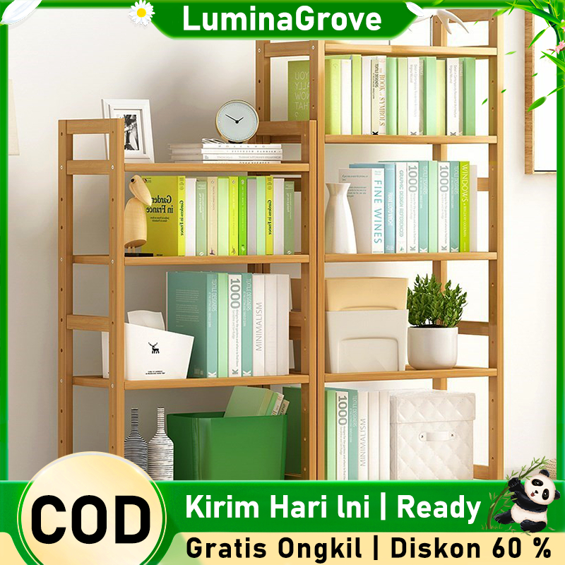 Jual Rak Susun Bambu Kayu Minimalis 3-5 Susun - Solusi Hemat Ruang ...