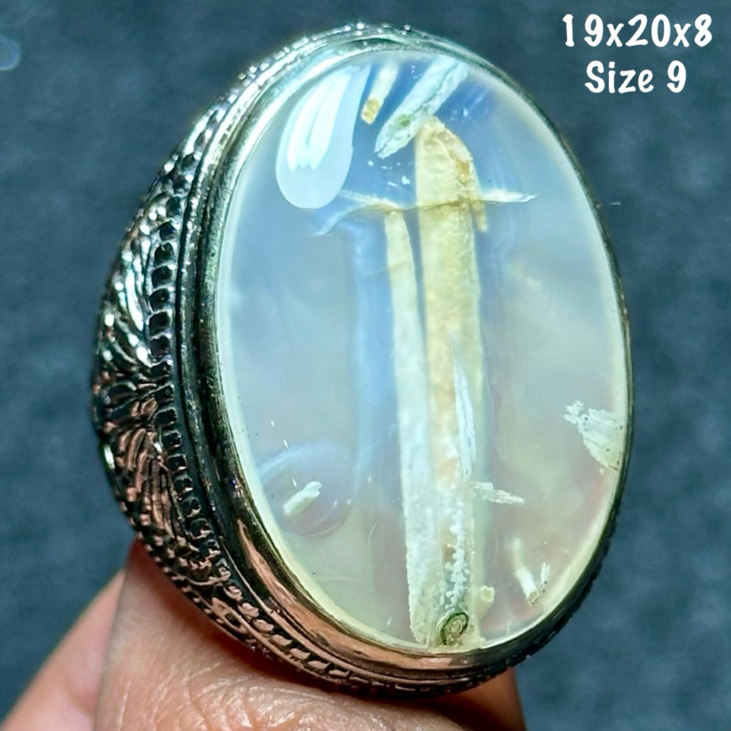 Jual Cincin Batu Akik Natural Baturaja Sodo Lanang 3D Aquarium Jumbo ...