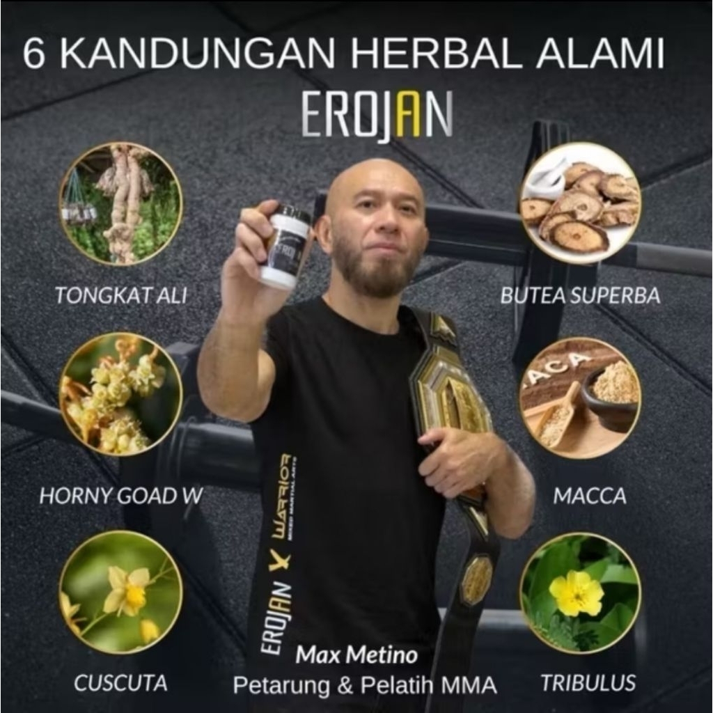 Jual Erojan indonesia original 100% | Testosteron suplemen multivitamin ...