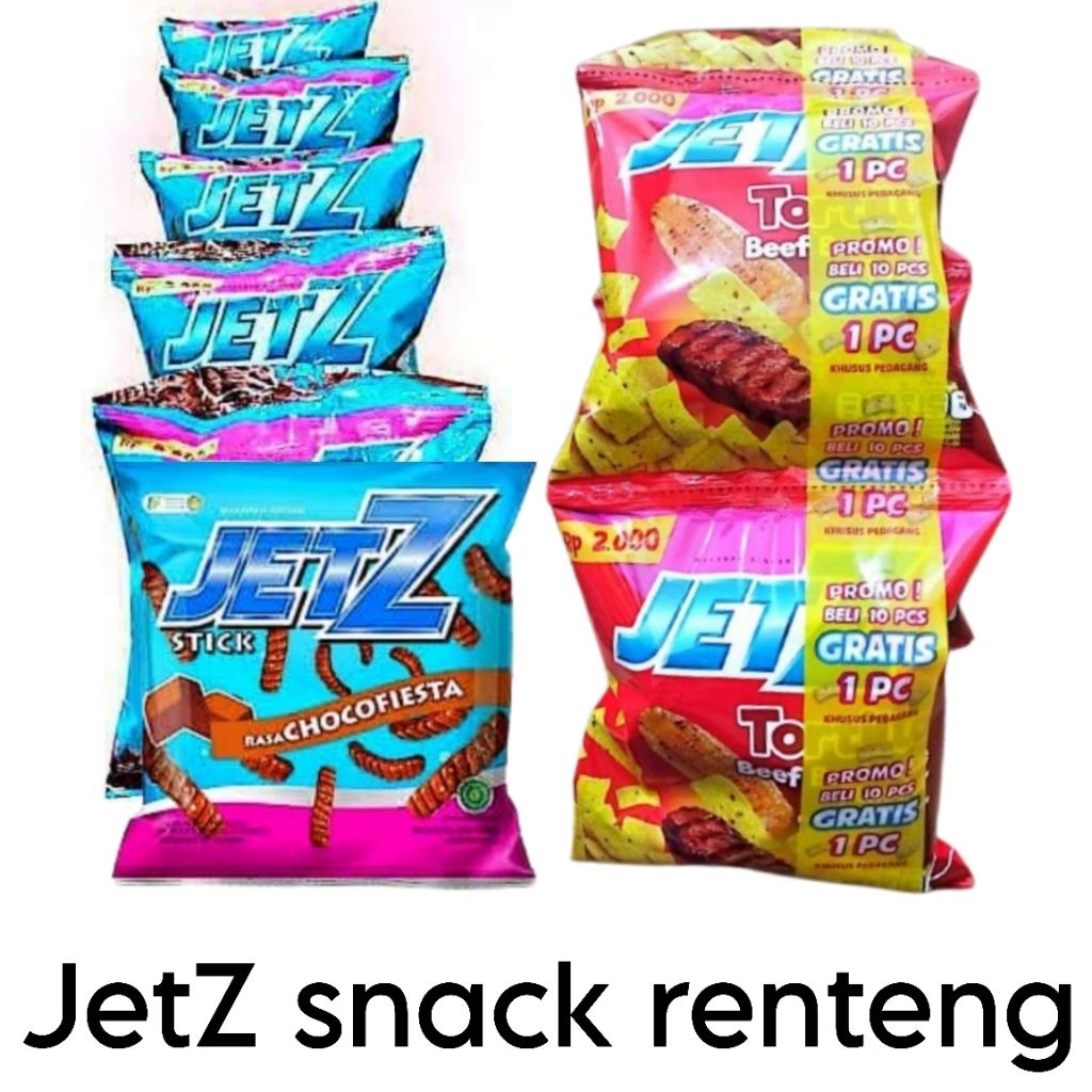 Jual JETZ Snack coklat Fiesta tortilla beef BBQ 10 bj renteng | Shopee ...