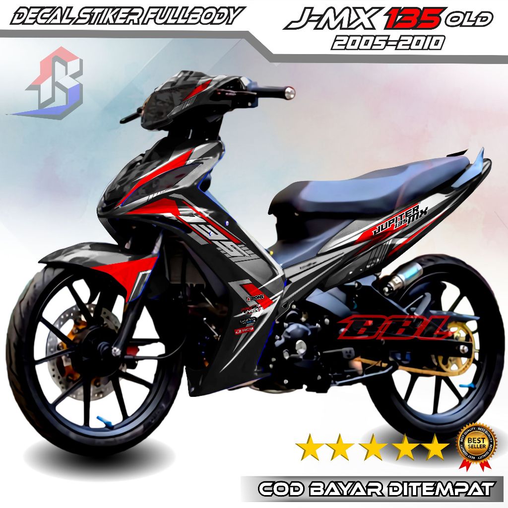 Jual Decal Sticker Yamaha Jupiter Mx 135 Old Fullbody Desain Racing ...