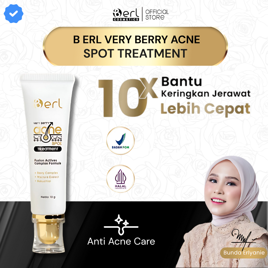 Jual B erl Very Berry Acne Spot Treatment Berl Cosmetics | Shopee Indonesia