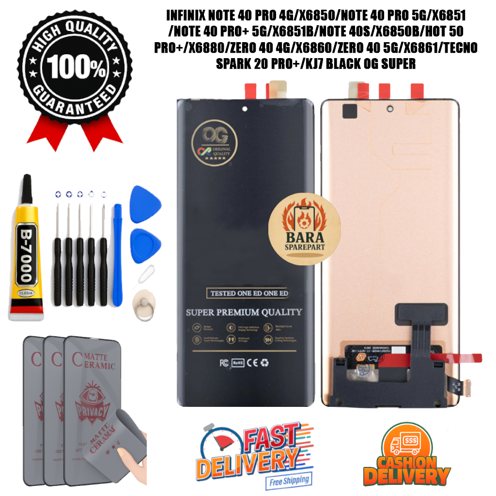 Jual LCD INFINIX NOTE 40 PRO 4G/X6850/NOTE 40 PRO 5G/X6851 /NOTE 40 ...