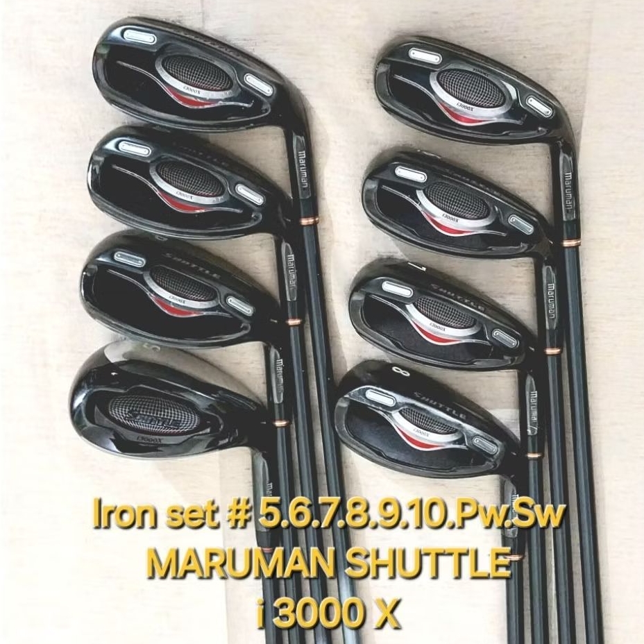 Jual Stick golf iron set Maruman Shuttle i3000x black edition flex SR ...