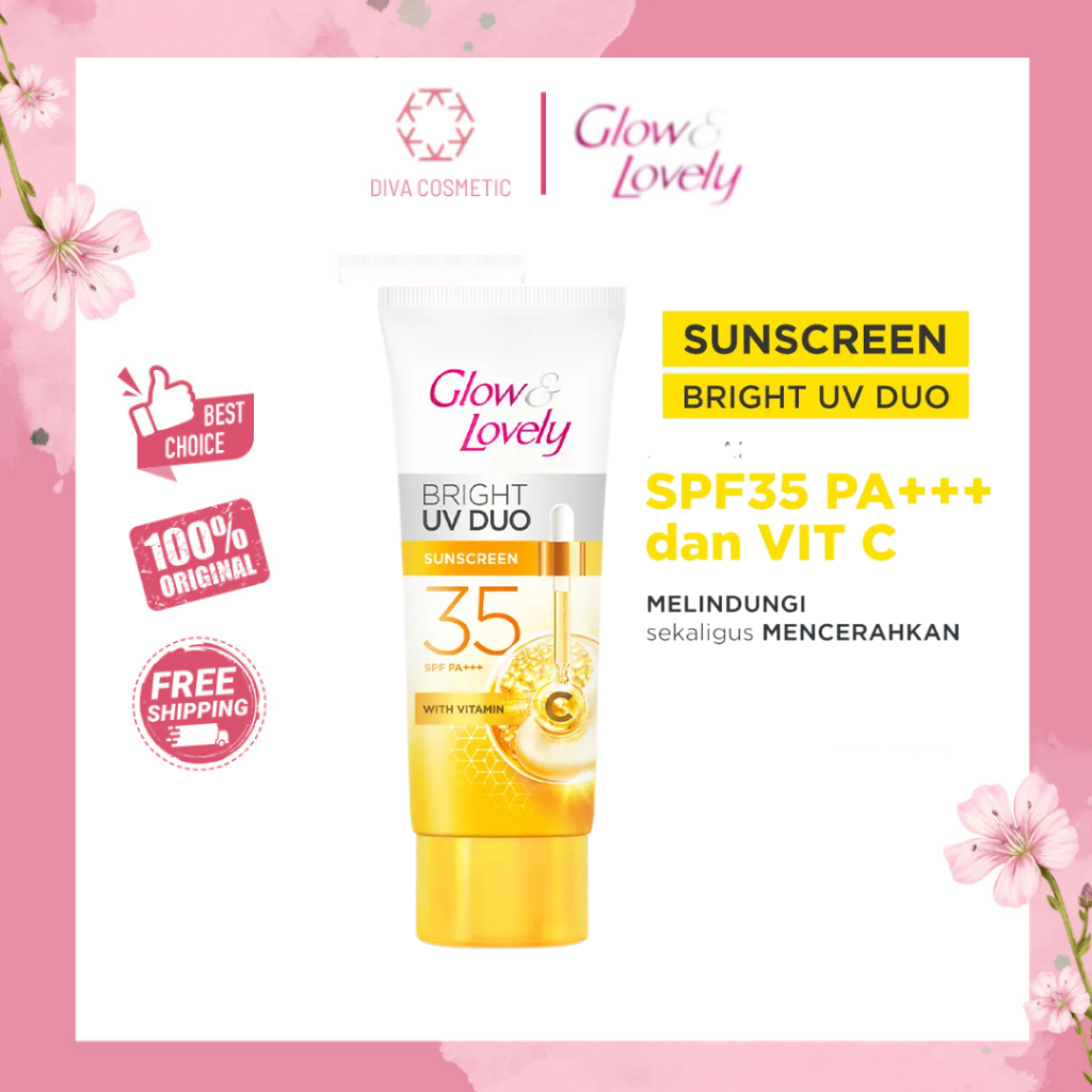 Jual Glow & Lovely Ultimate UV Duo Krim Vitamin C SPF 35 PA+++20g - 40g ...