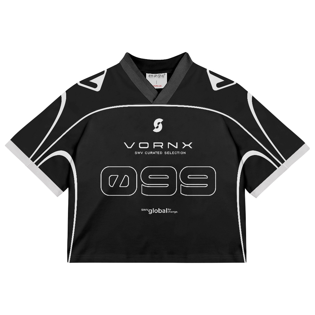 Jual SWAVIEE Jersey Boxy Oversize Vornx Black Unisex | Shopee Indonesia