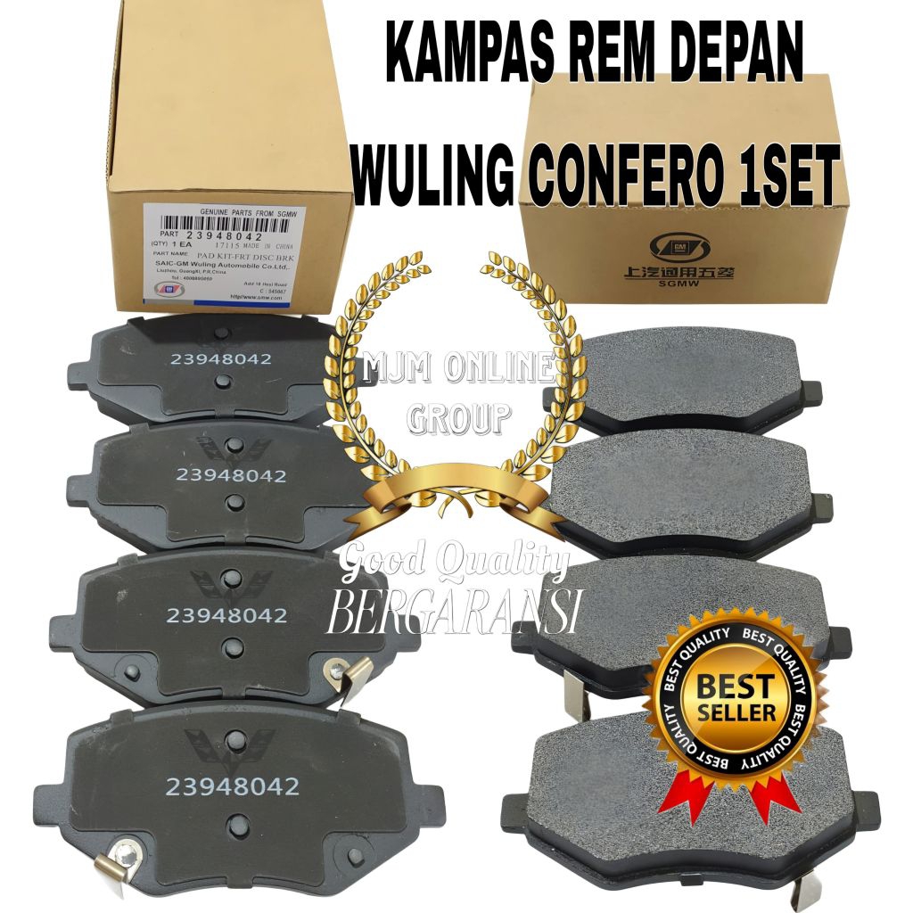 Jual Brake pad Kampas rem depan cakram Wuling Confero Cortez 1set Kanan ...