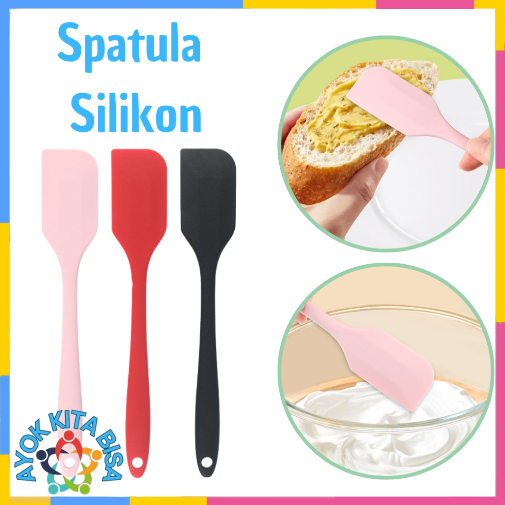 Jual AKB Spatula Silikon Alat Masak Food Grade Tebal Tahan Panas ...