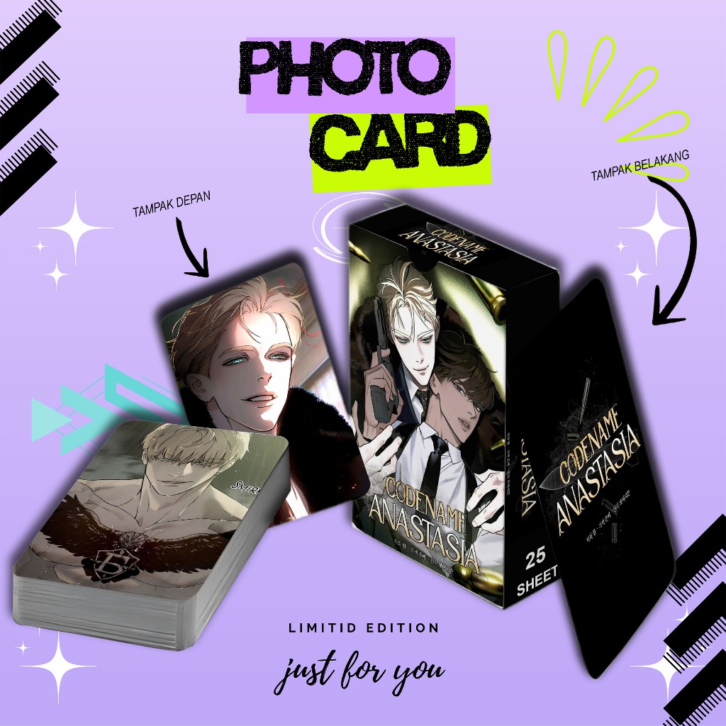 Jual PHOTOCARD SET ZHENYA CODENAME : ANASTASIA MANHWA PREMIUM 25 SHEET ...