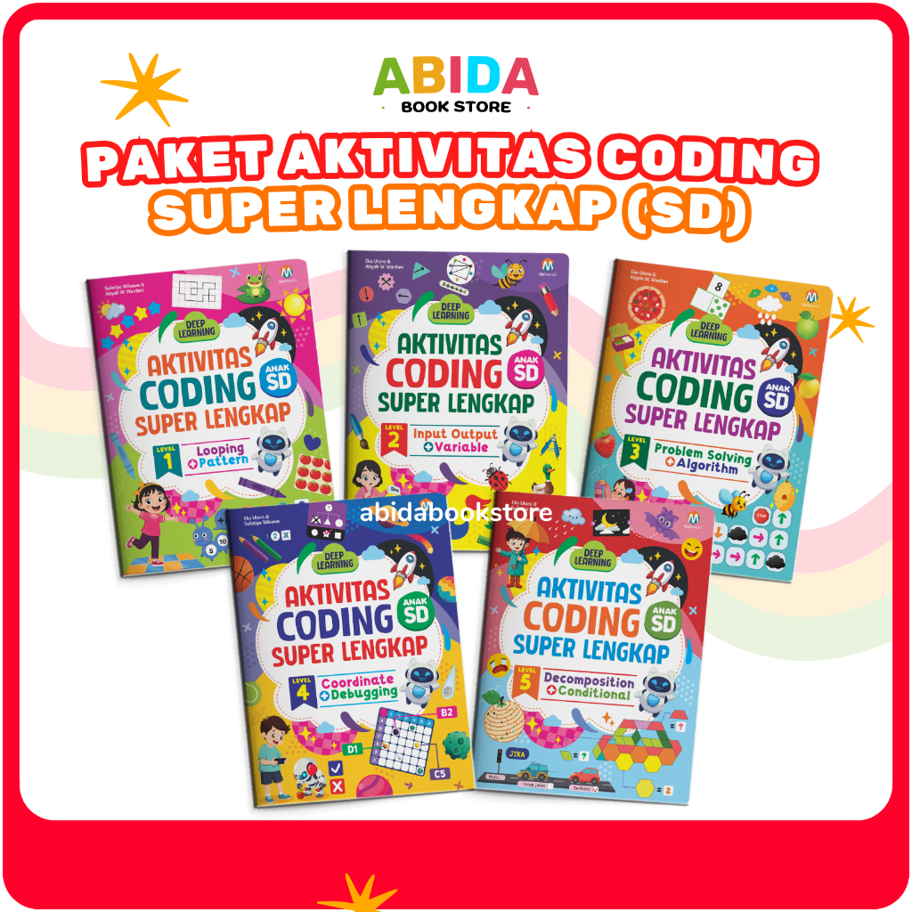Jual (Abida) Buku Aktivitas Coding Super Lengkap untuk Anak SD ...