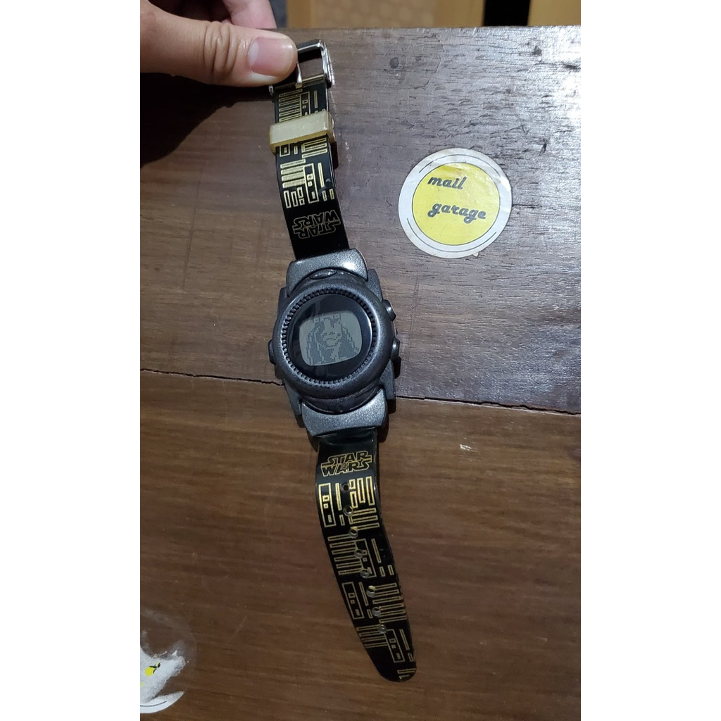 Jual Jam Star Wars Talking Watch Jar jar binks Animation & Sound Rare ...